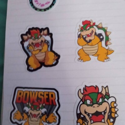 Super Mario Bros Character Custom Size Vinyl Decal Stickers, Large XL ...