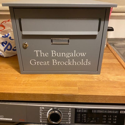 Belfast Post Box in Gunmetal Grey Personalised With Your - Etsy UK