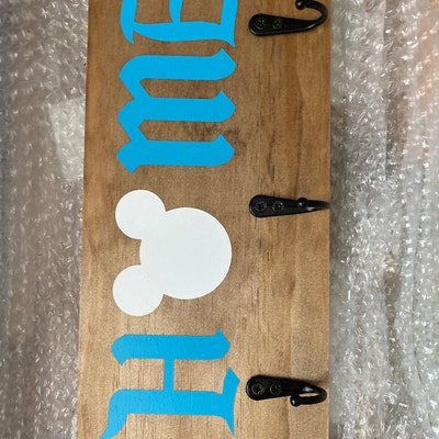 Key Rack HOME Disney Inspired Custom Home Rustic - Etsy