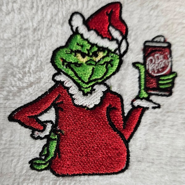Dr. Pepper Grinch Embroidery .PES Design - Etsy