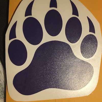 Grizzly Bear Paw Print Brown Bear Vinyl Decal Sticker Car Truck Wall - Etsy