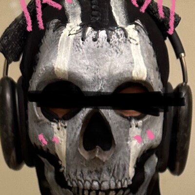 Farah Ghost Mask red Team Task Force 141 - Etsy