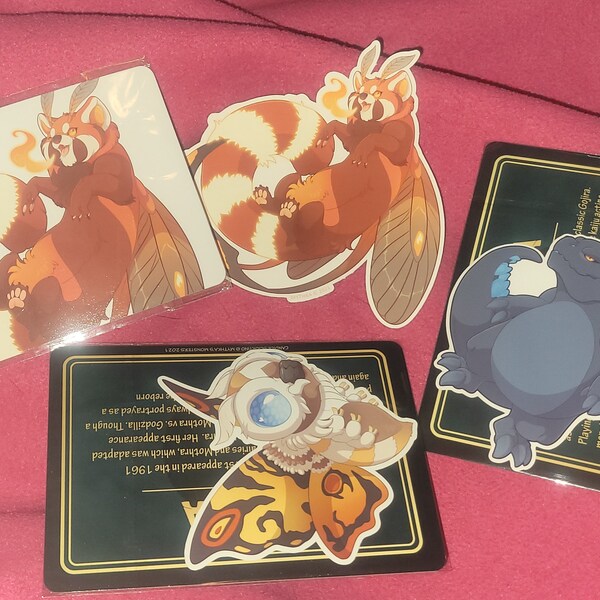 Classic Mothra Chibi Vinyl Monster Sticker ~ Kawaii Kaiju Laptop Decal ...