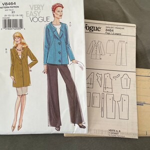 Uncut Vogue Sewing Pattern 9133 Misses' Boxy One-button - Etsy