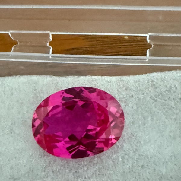 AAA Rated Find Hand Cut Red Ruby Square Checker Cut Faceted Lab Created Synthetic Corundum Sizes ...