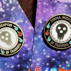 DWMA Weapon and Meister in Training Enamel Pins Soul Eater - Etsy