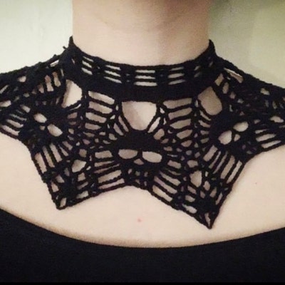CROCHET PATTERN Goth Victorian High Neck Collar Necklace - Etsy