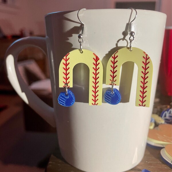 Baseball Earring Bundle, Laser Cut Earring File, Earring SVG, Jersey ...