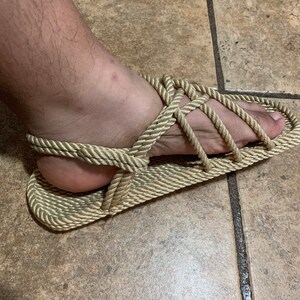 Womens Handmade Rope Sandals Toe Ring Sandals Barefoot | Etsy