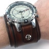 Leather Watch Cuff Handmade Men Women Wrist Band Artisan - Etsy