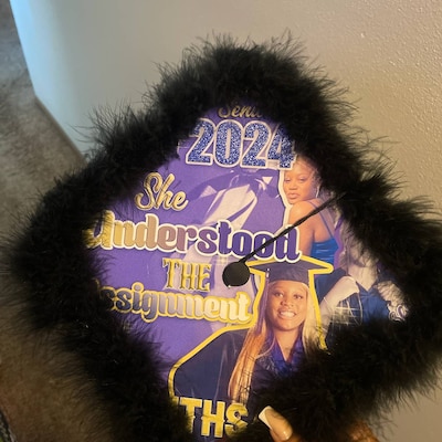 Custom Social Worker Graduation Cap Topper, Personalized Grad Cap ...