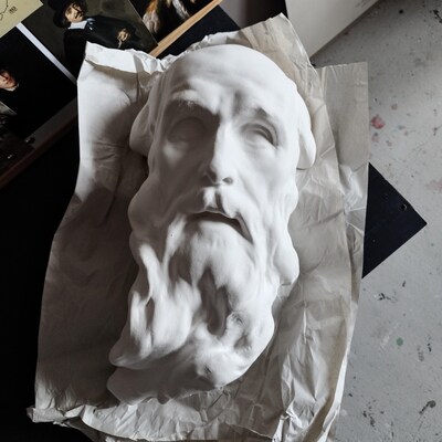 Plaster Cast of Michelangelo's David, Eye Sculpture. Male Sculpture ...