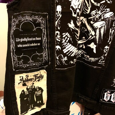 Addams Family Credo Small Patch - Etsy