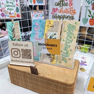 POS Business Card Holder for Craft Market POS Logo Business Card Holder ...