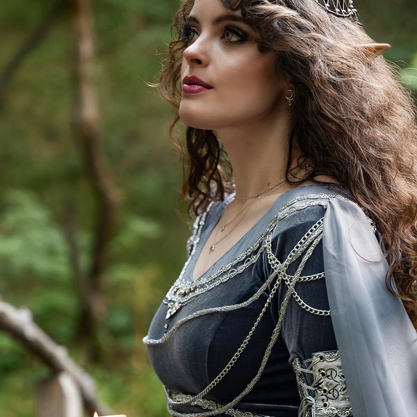 Ballet Tiara SADE Customizable: Silver/gold Wire Tiara, Faceted ...