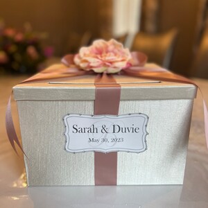 Wedding Card Box, Personalized Name Card Box, Event Card Holder ...