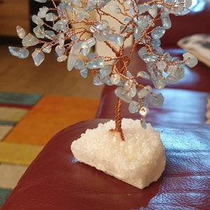 Crystal Tree, Aquamarine Tree, Crystal Cluster Tree, Aquamarine Wire ...