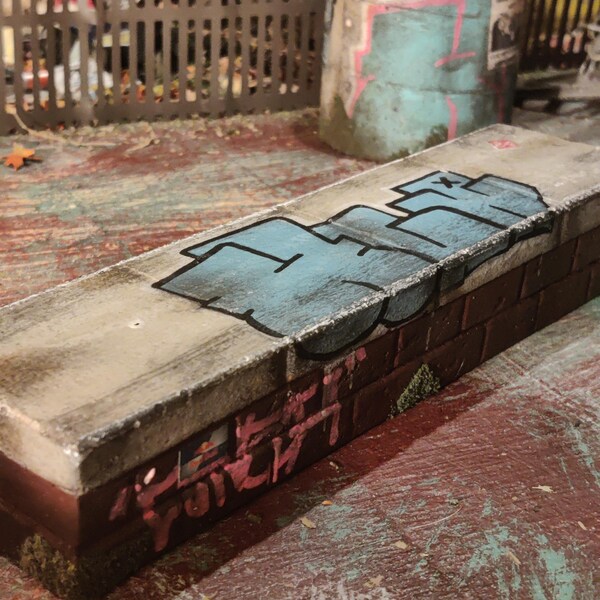 12” Cement Fingerboard High Level Ramps Park Bench 2.0 / Ledge With ...