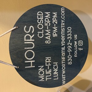 Custom Storefront Window Sticker Business Hours Vinyl - Etsy