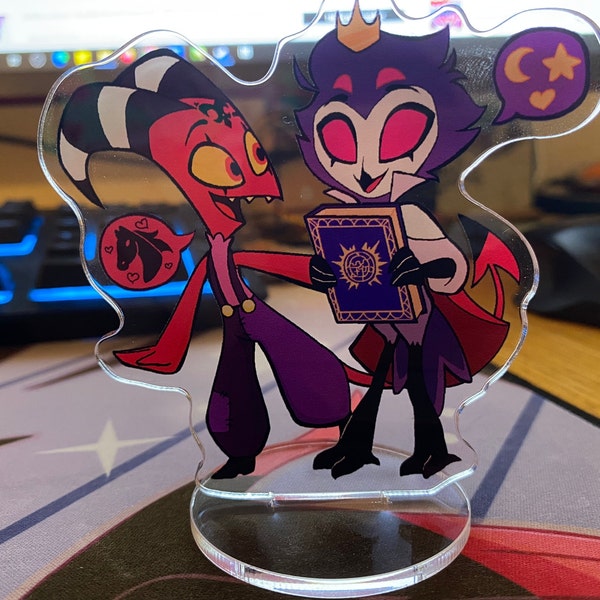 Baby Stolas & Blitzo Inspired Helluva Boss Mini Standee PRE-ORDER - Etsy