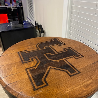 Pub Table 42 Tall With Footrest Laser Engraved - Etsy