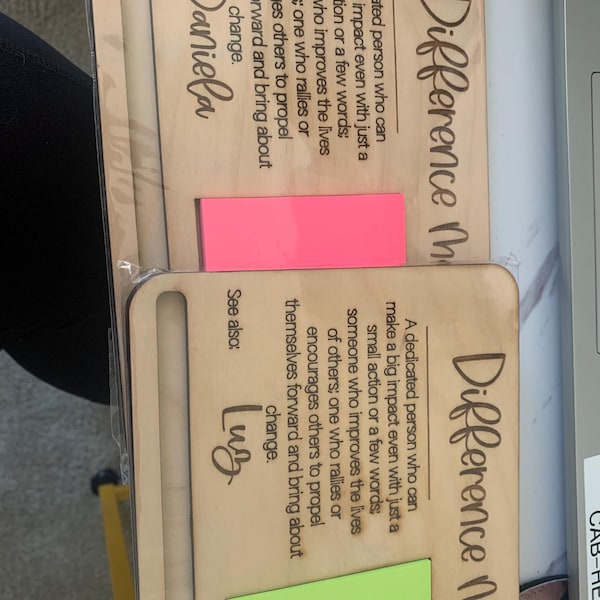 Personalized Difference Maker Gift, Difference Maker Sticky Notepad ...