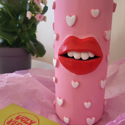 Quirky Lip Mouth Pot Home Decor - Etsy