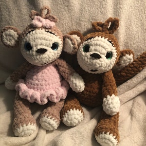 Crochet Pattern Monkey Amigurumi Monkey Pattern PDF Tutorial Stuffed Monkey Plush Pattern ...