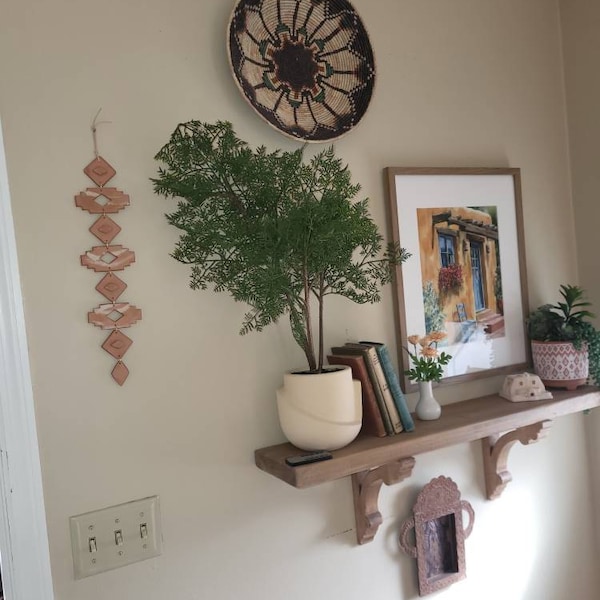 Sedona | Southwestern Handcrafted Clay Wall Hanging | Marbled White ...