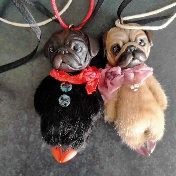 Pug Pendant to Order - Etsy