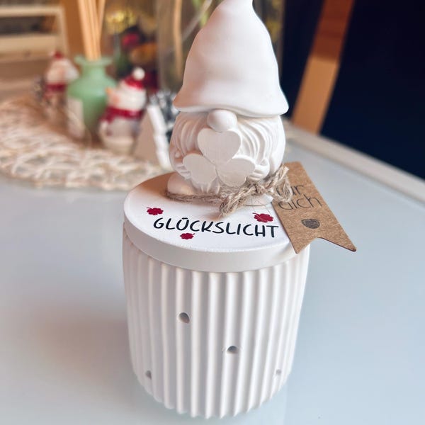 Deko Teller Set, Beton Deko ZUHAUSE Mit 2 Deko Häusern u. Herz Teelicht ...