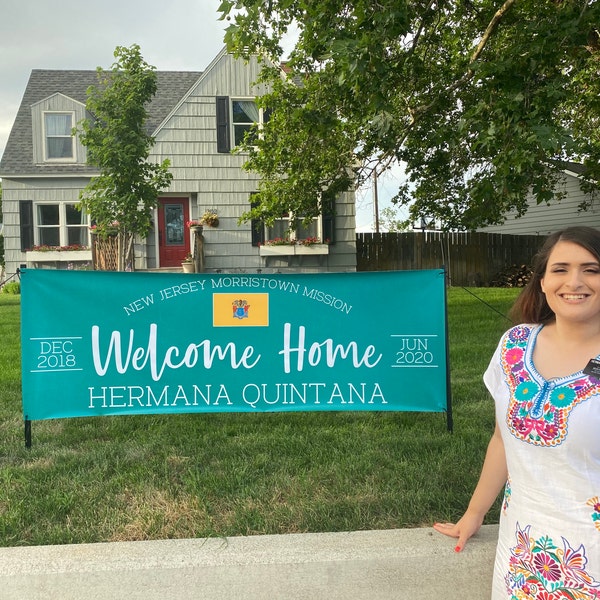Missionary Banner Welcome Home Sign - Choose Your Options - Etsy