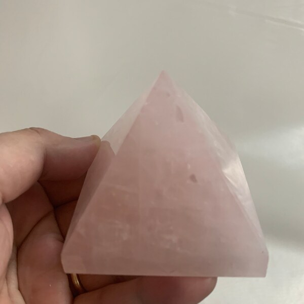 Rose Quartz Pyramid, Crystal Pyramid in Many Sizes - Etsy