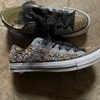 WOMEN Red Bling Converse All Star Chuck Taylor Sneakers LOW TOP - Etsy