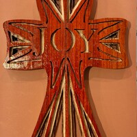 Easter Cross Intarsia Pattern Segmentation Scroll Saw Pattern Bandsaw ...