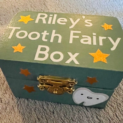 Tooth Fairy Holder, Personalized Tooth Fairy Treasure Box, Tooth Fairy ...