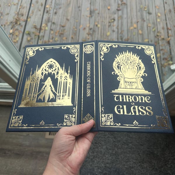 Throne of Glass Bookbinding Cover Design PNG File, Throne of Glass Book ...