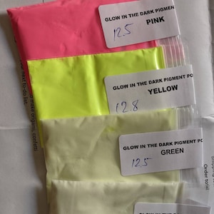 Aqua Glow in the Dark Neon Pigment Powder | Etsy