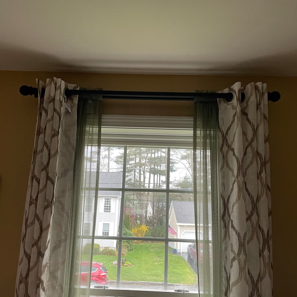 Iron Baton Hand Made, Wrought Iron Drapery Baton, Modern Drapery Iron ...