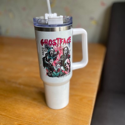 40oz Ghostface Tumbler, No You Hang Up, Scream Movie Tumbler, Horror ...