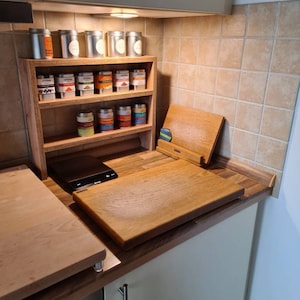 Kitchen Counter Shelf, Countertop Spice Rack, Kitchen Countertop Shelf ...