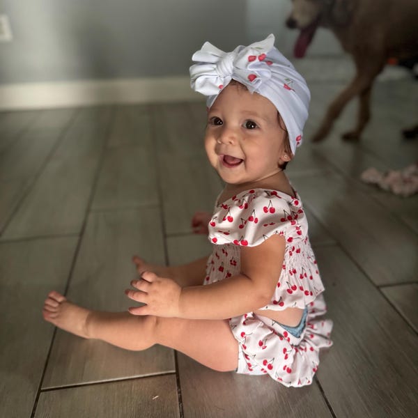 Handmade Pastel Checkered Turban: Spring Baby Toddler Headwear - Etsy