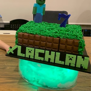 Custom Minecraft Name Plate Personalised Desk Plate Boy - Etsy