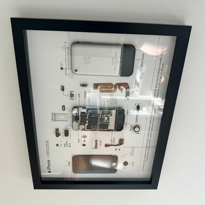 Disassembled Hard Drive Disk With Frame, Disassemble Art, Framed Hard ...