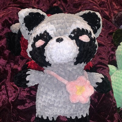 Crochet Pattern Chocho the Raccoon Cute Soft Toy - Etsy