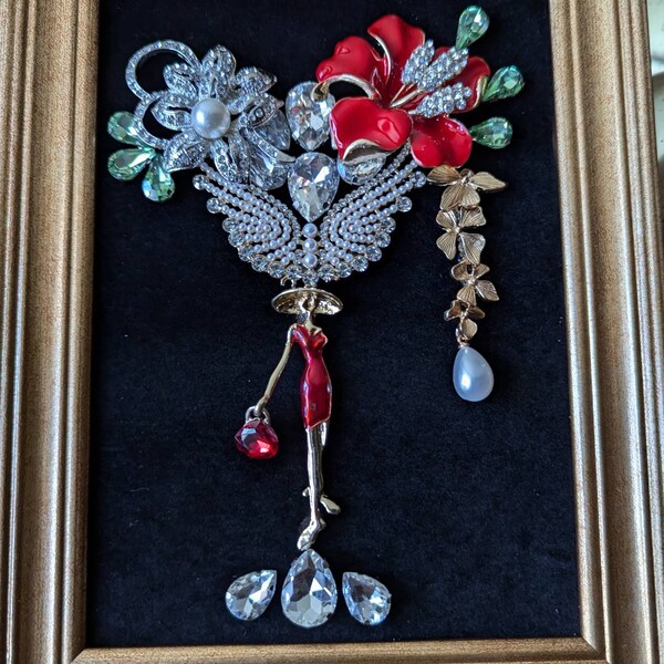 Lovely Jewelry Art Angel Framed 5x7 - Etsy