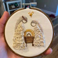 Nativity Series 8" Embroidery Kit | Christmas Nativity Embroidery Kit ...