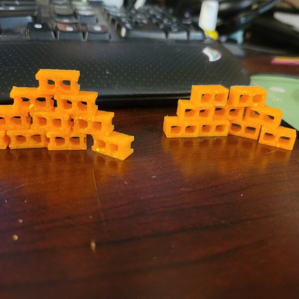 Miniature Cinder Block Mold, 1:10 Scale, Silicone Rubber. A Perfect ...
