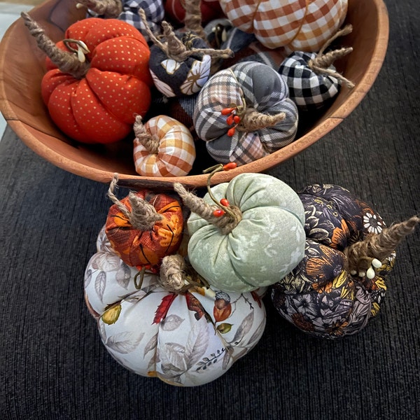 Pumpkin Coasters for Fall-set of Four Handmade Coasters-folk Art ...