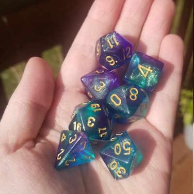 Water SPRITE Dnd Dice Set for Dungeons and Dragons TTRPG D20 - Etsy